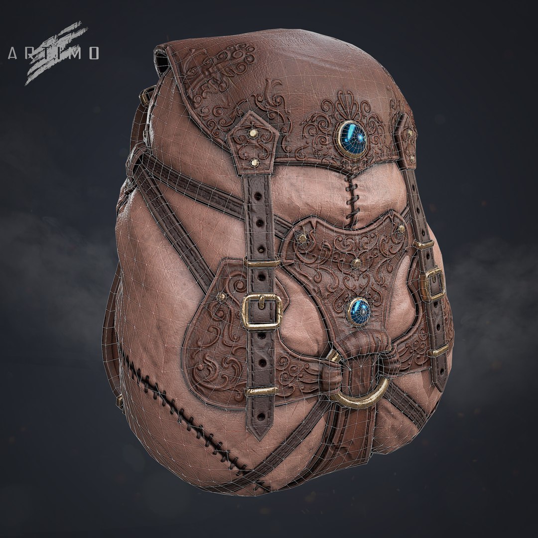 3D Fantasy Bag PBR Game Ready Model - TurboSquid 1725119