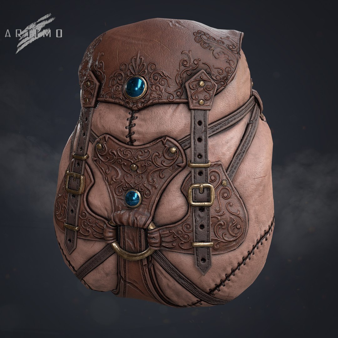 3D Fantasy Bag PBR Game Ready Model - TurboSquid 1725119