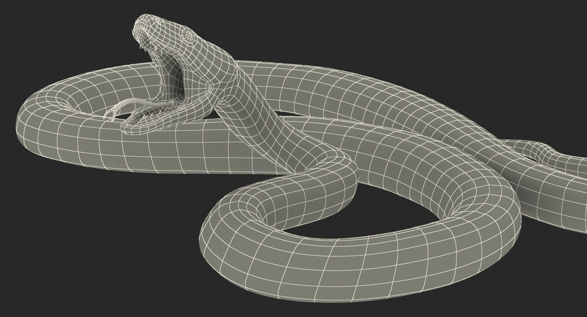 Green Python Snake Attack 3D Model - TurboSquid 1410562