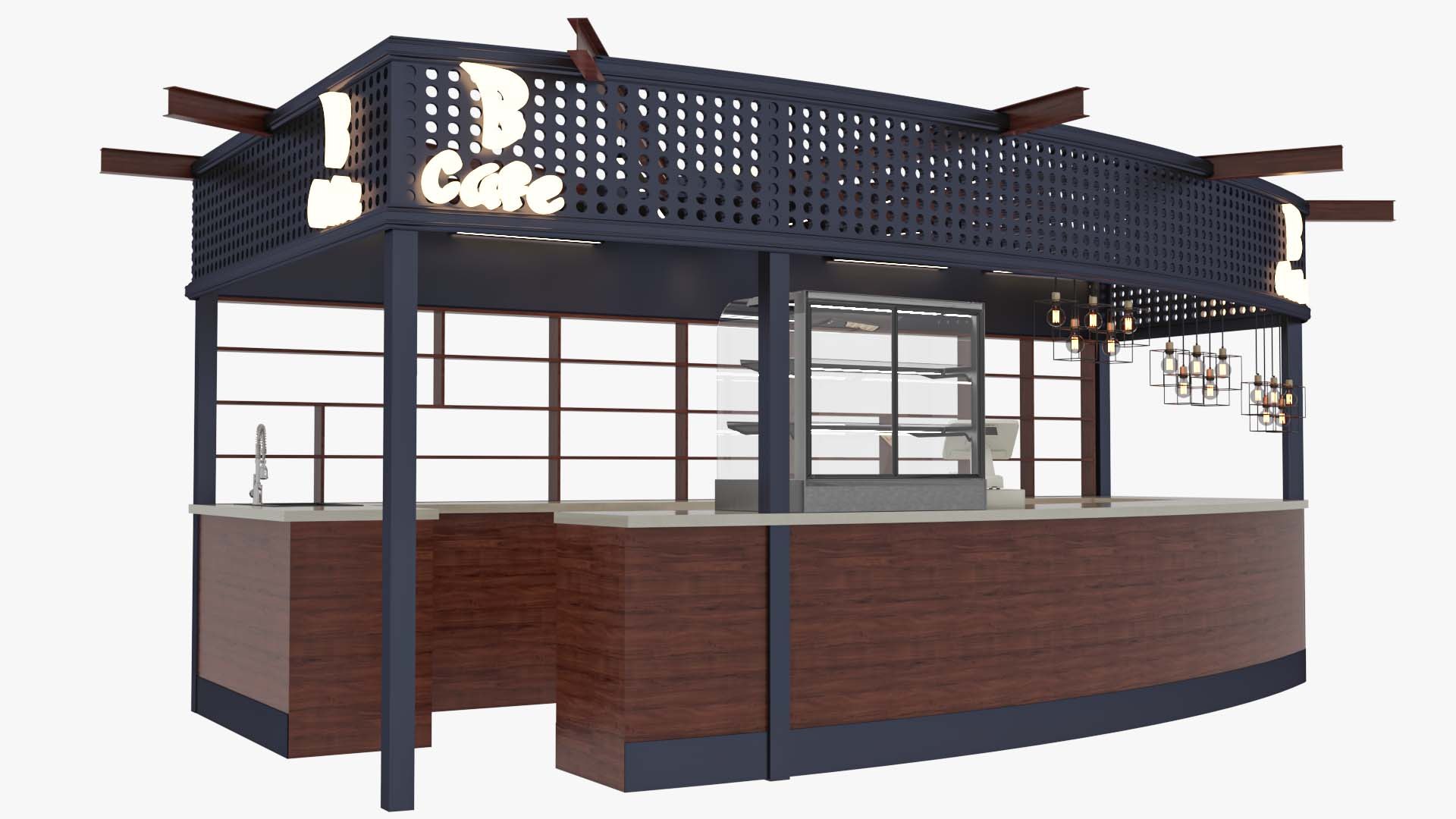 3D Coffee Shop Model - TurboSquid 1956673