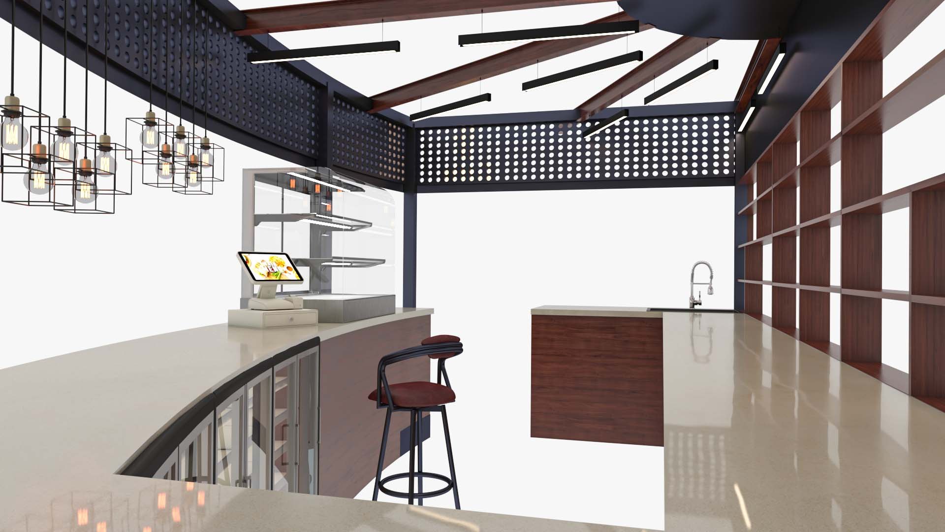 3D Coffee Shop Model - TurboSquid 1956673