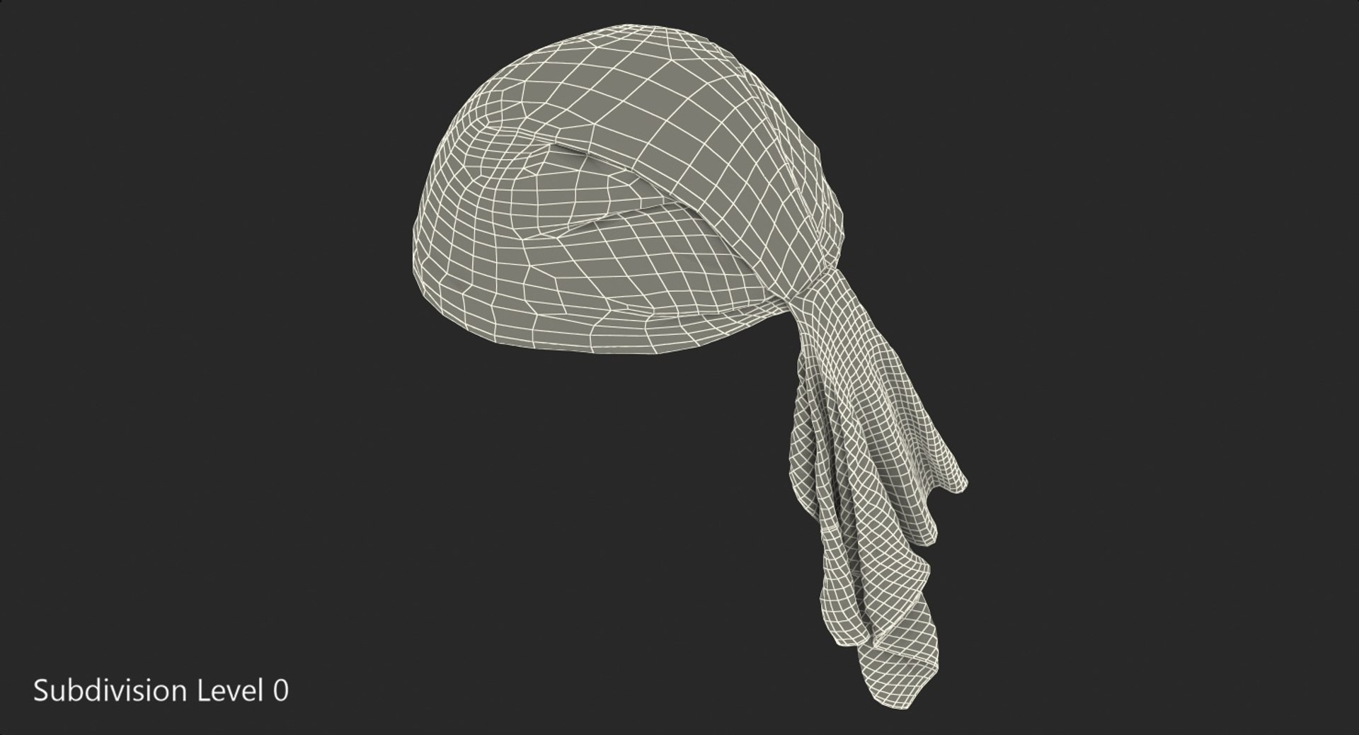 3D Red Pirate Scarf - TurboSquid 1430454