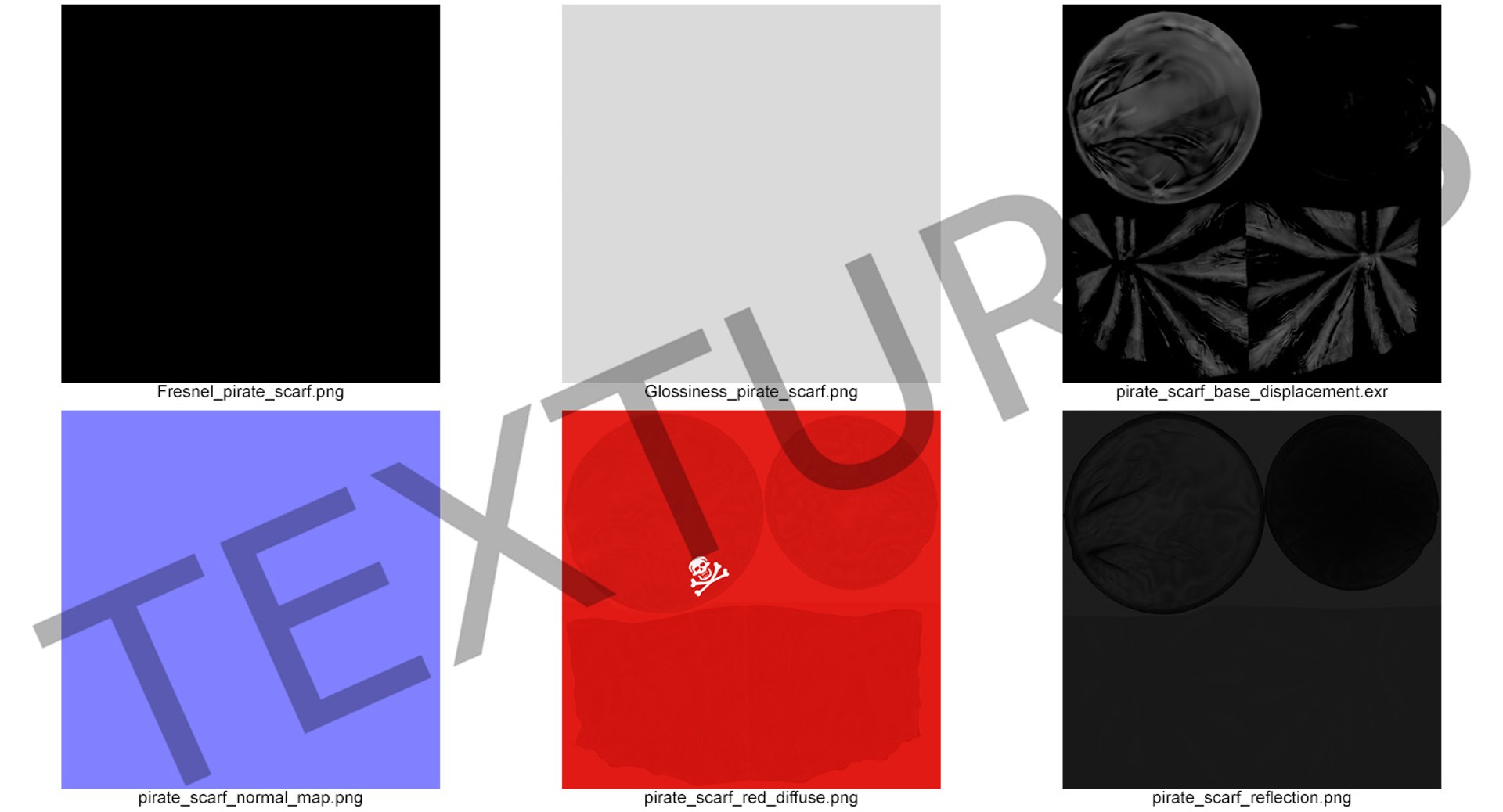 3D Red Pirate Scarf - TurboSquid 1430454