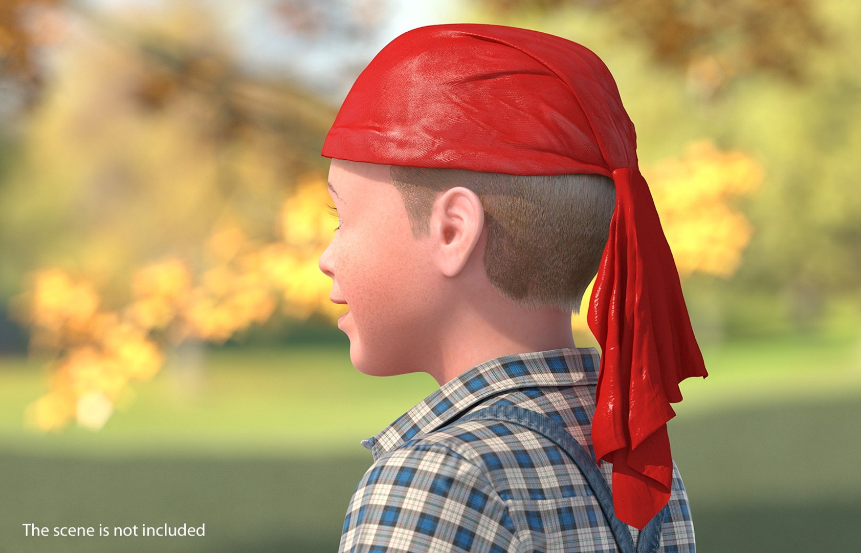 3D Red Pirate Scarf - TurboSquid 1430454