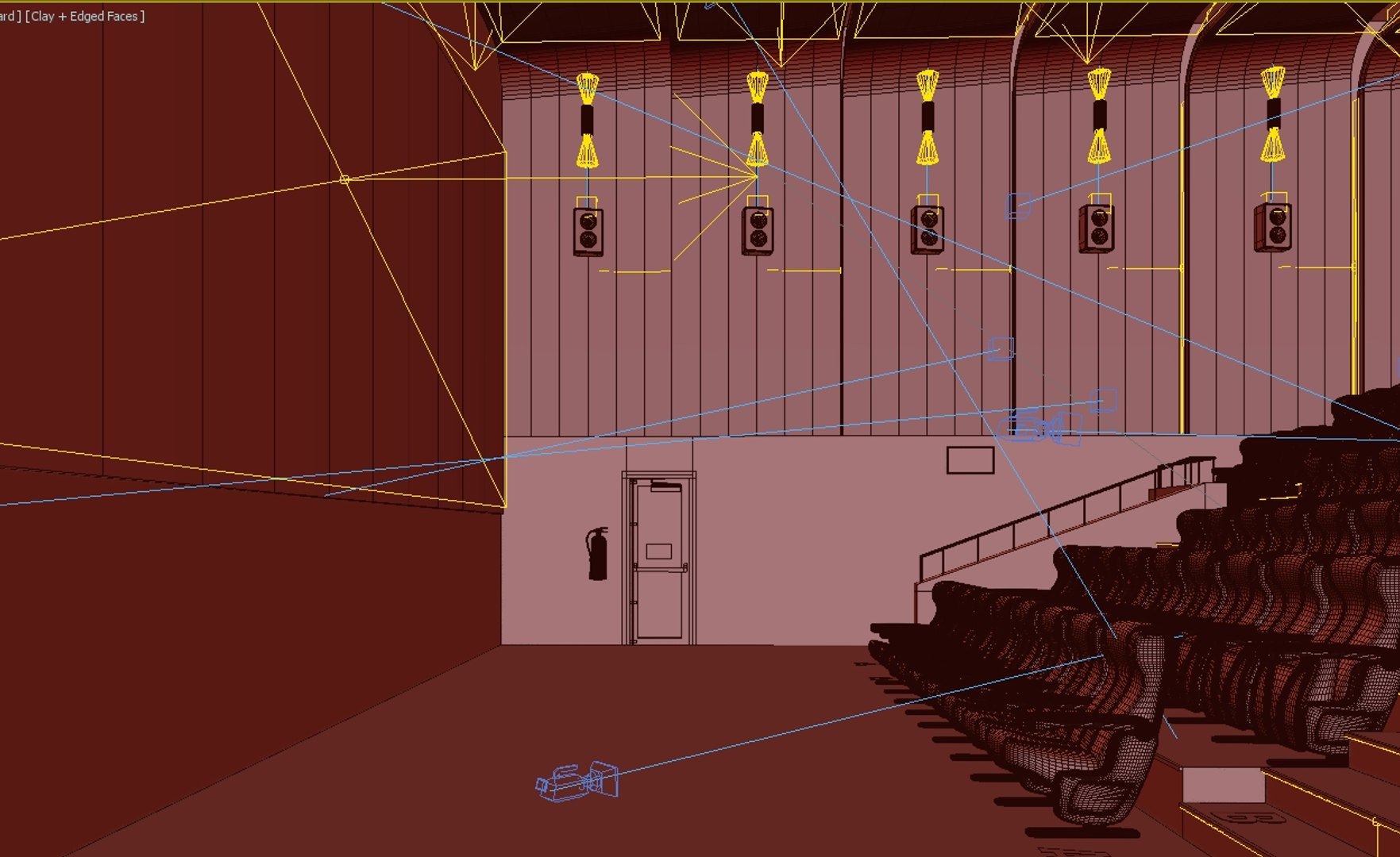 Movie Cinema Theater Interior 3D Model - TurboSquid 2034909