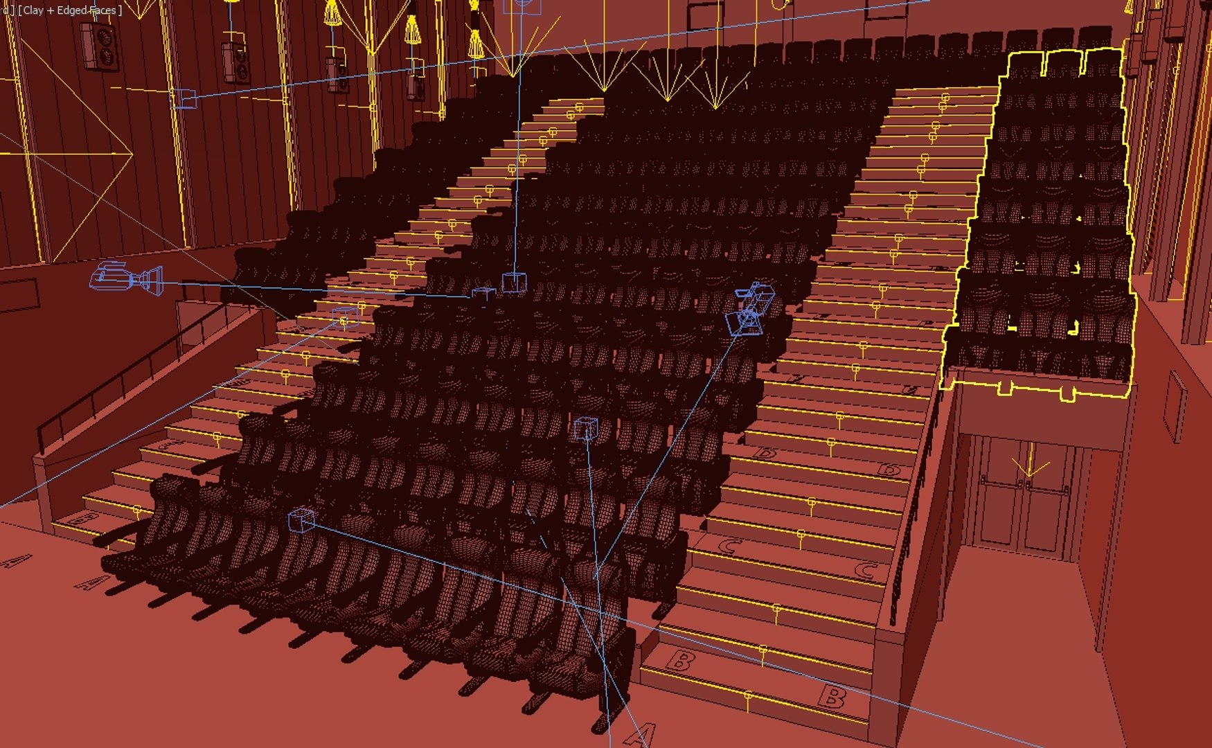 Movie Cinema Theater Interior 3D Model - TurboSquid 2034909