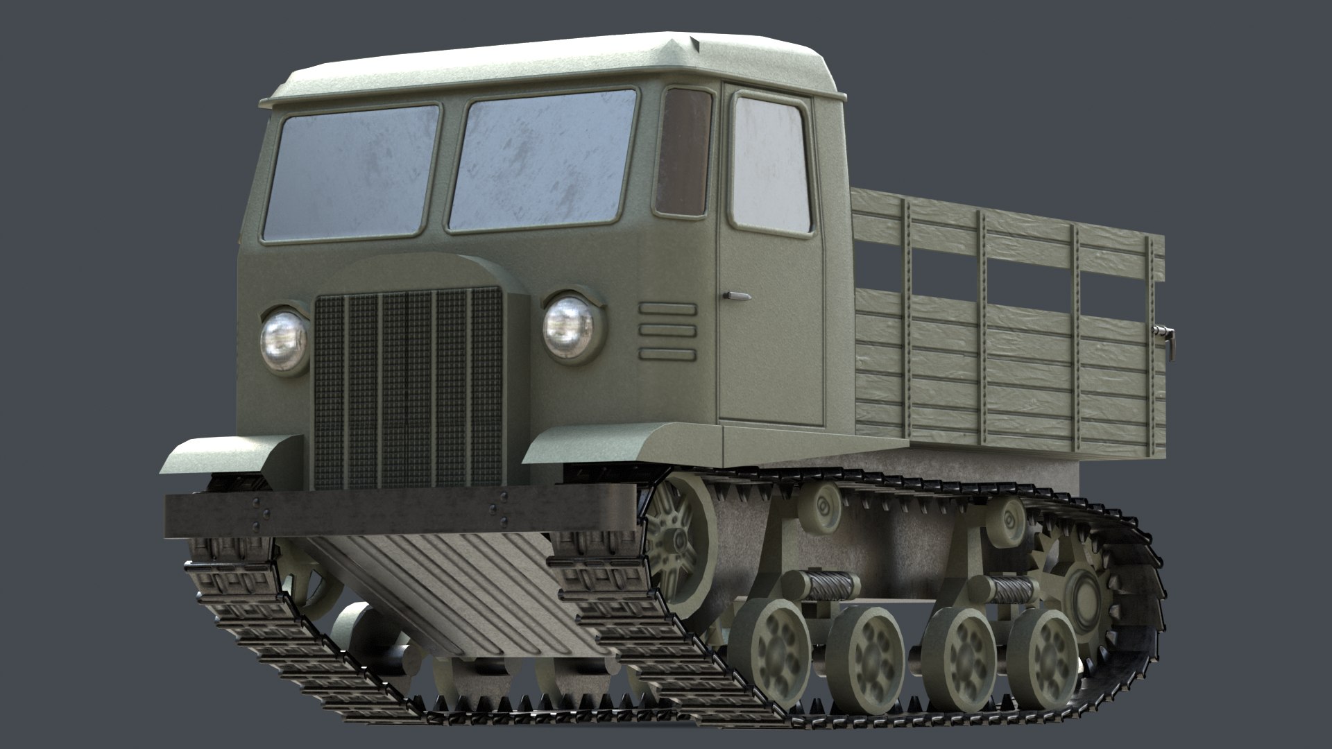 3D Tractor STZ-5 Model 1937 Model - TurboSquid 2025734