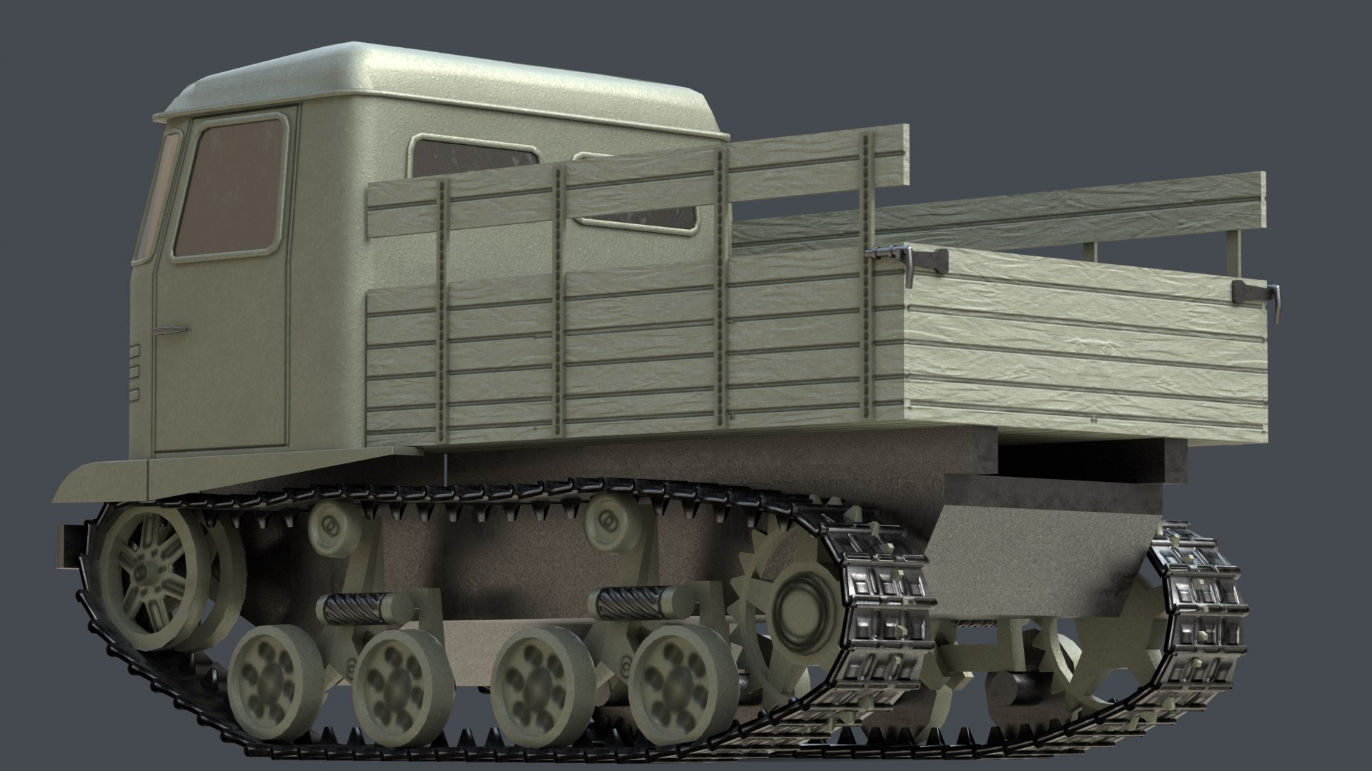 3D Tractor STZ-5 Model 1937 Model - TurboSquid 2025734