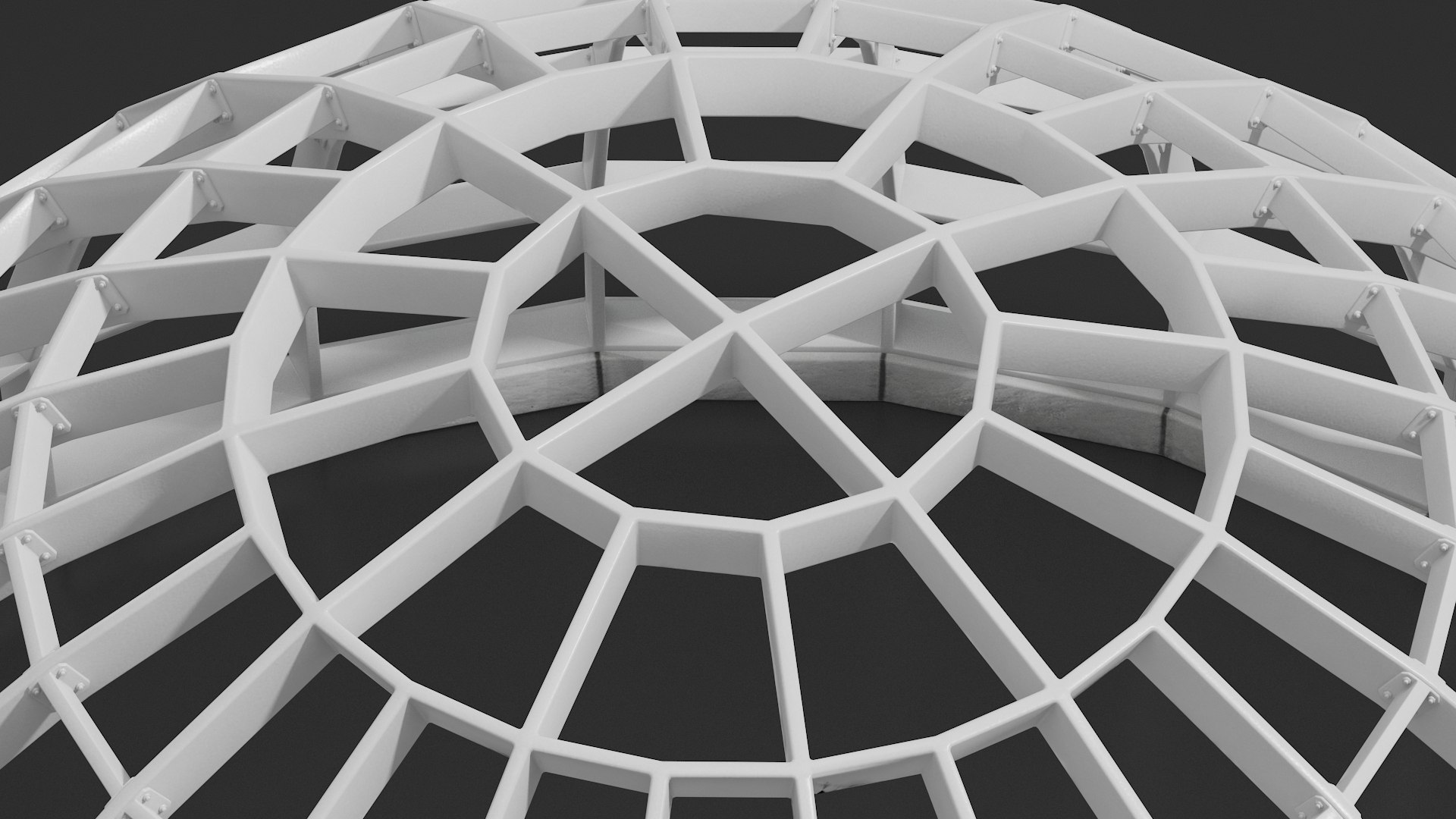 Steel Dome Structure 3D Model - TurboSquid 2099663
