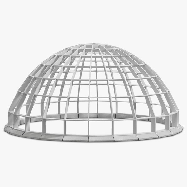 modelo 3d Estructura de cúpula de acero - TurboSquid 2099663