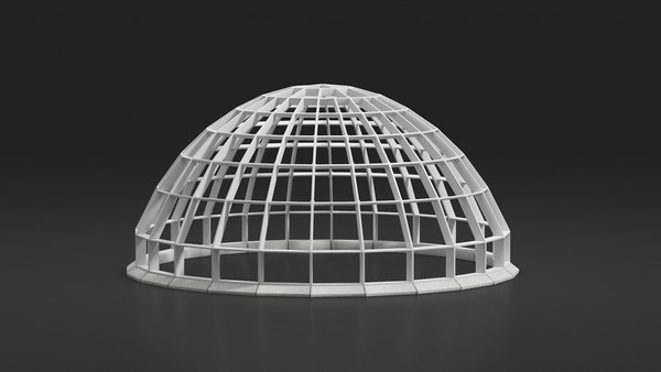 modelo 3d Steel Dome Structure - TurboSquid 2099663