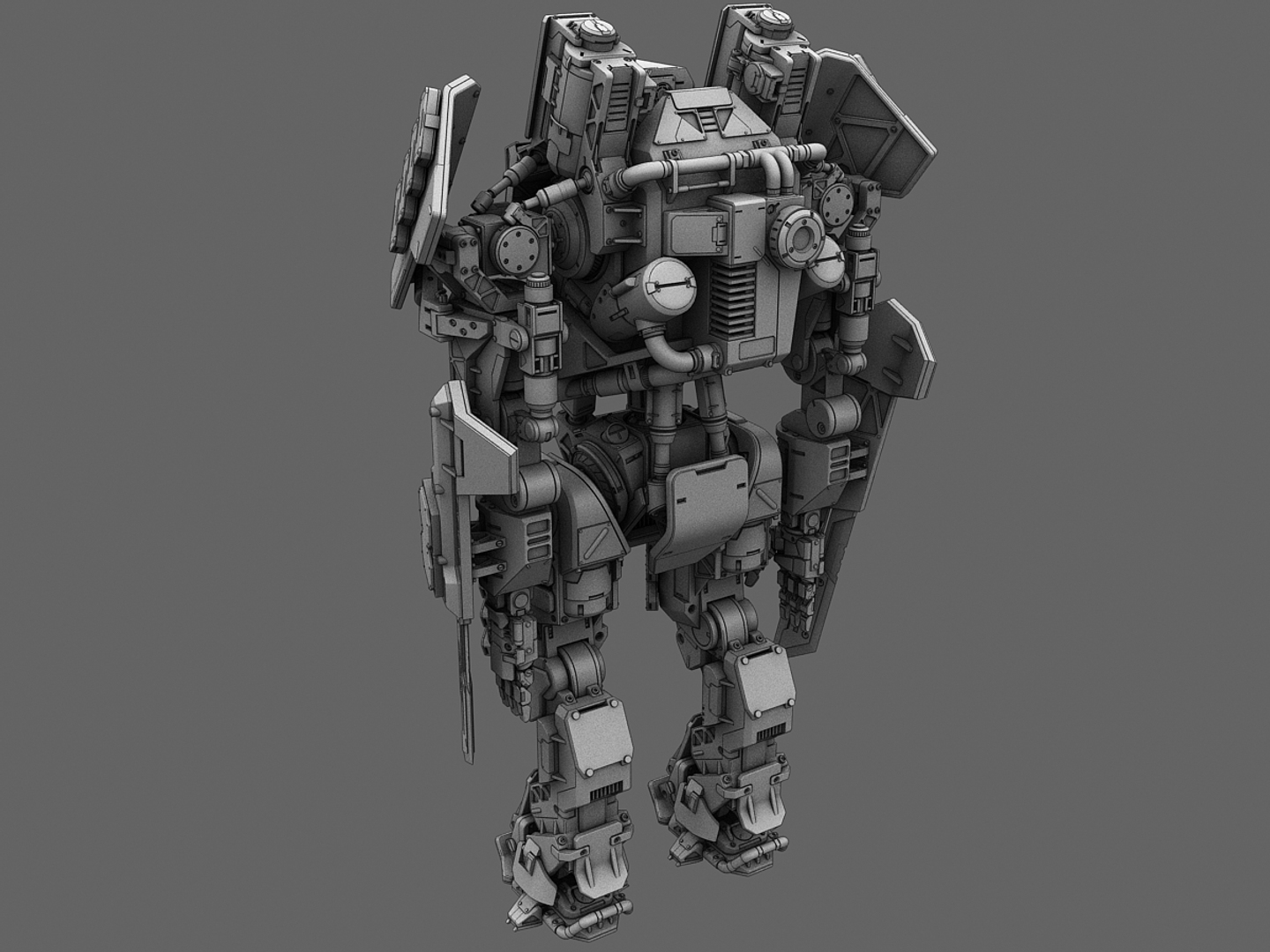 robot soldier 3d max