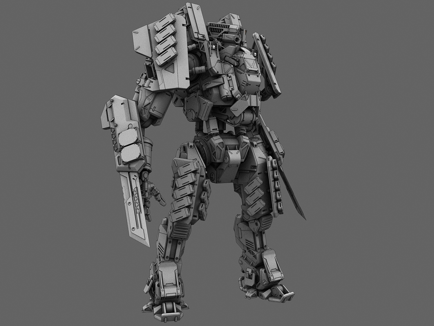 robot soldier 3d max