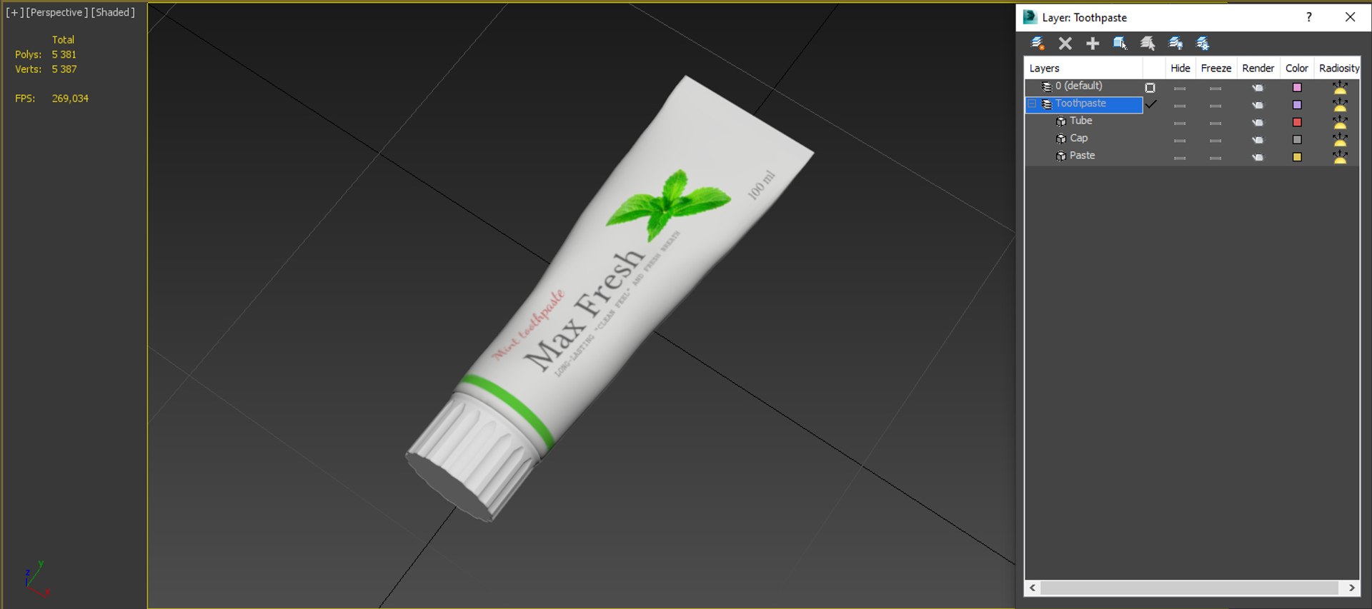 3D Model Toothpaste - TurboSquid 2144057