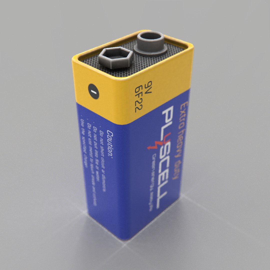 3D 9v Battery Model - TurboSquid 2196152
