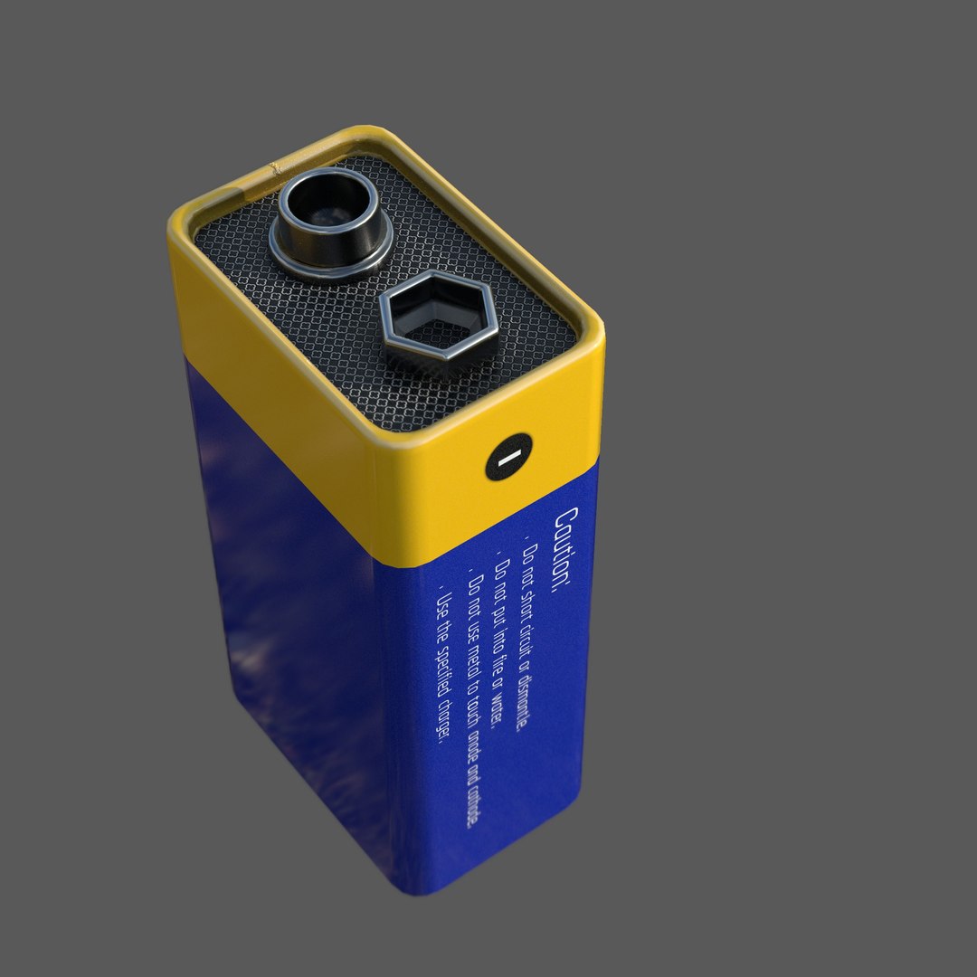 3D 9v Battery Model - TurboSquid 2196152