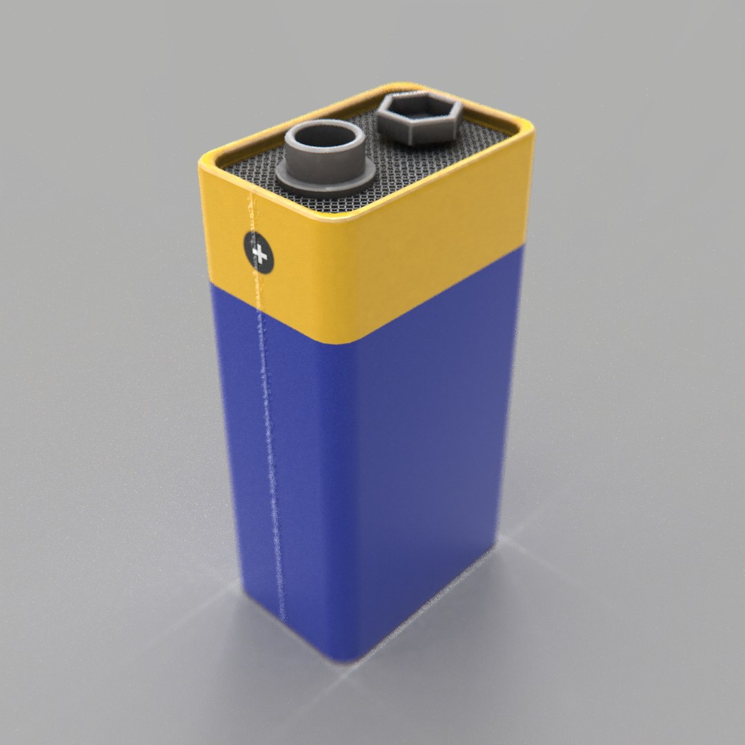 3D 9v Battery Model - TurboSquid 2196152