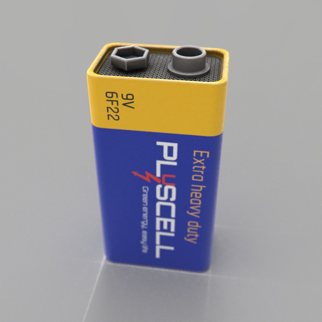 3D 9v Battery Model - TurboSquid 2196152