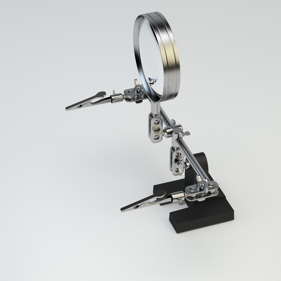 3d model adjustable parts holder magnification