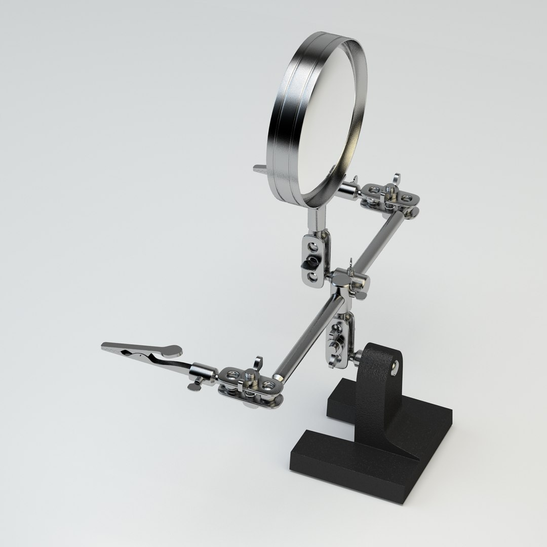 3d model adjustable parts holder magnification