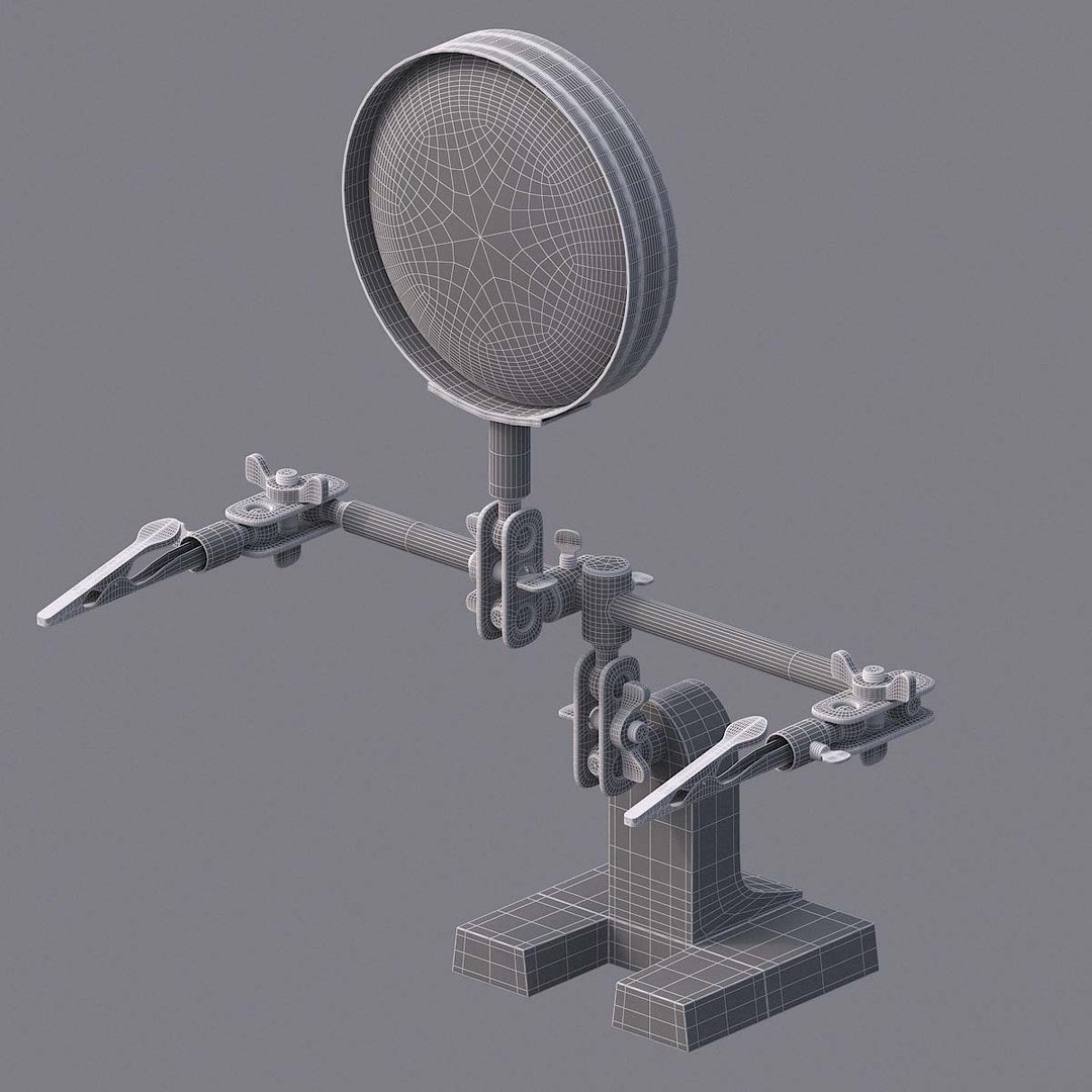3d model adjustable parts holder magnification