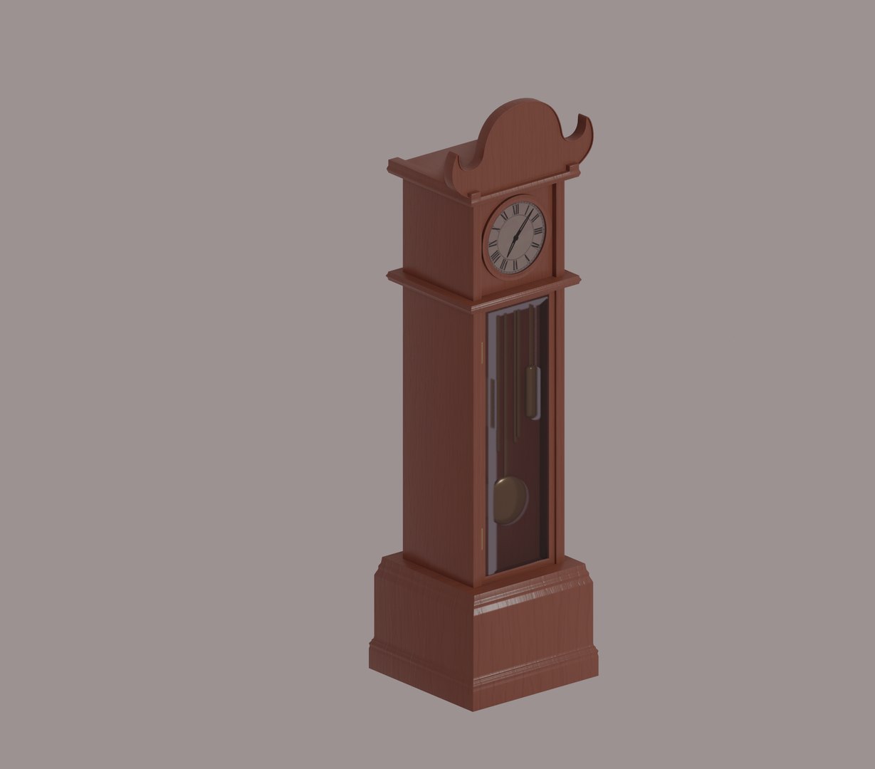 Old Grandfather Clock 3D Model - TurboSquid 2058323