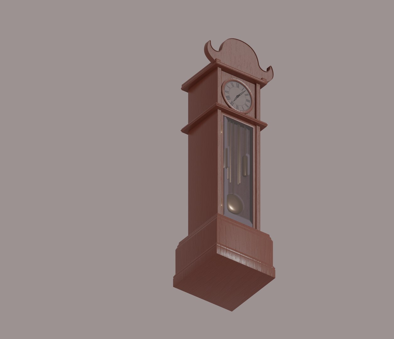 Old Grandfather Clock 3D Model - TurboSquid 2058323