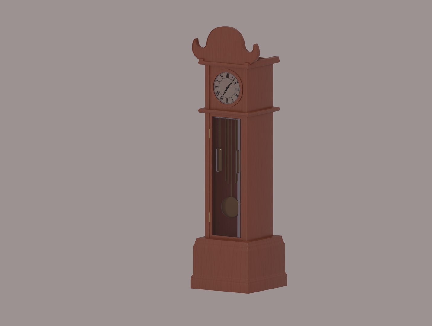 Old Grandfather Clock 3D Model - TurboSquid 2058323