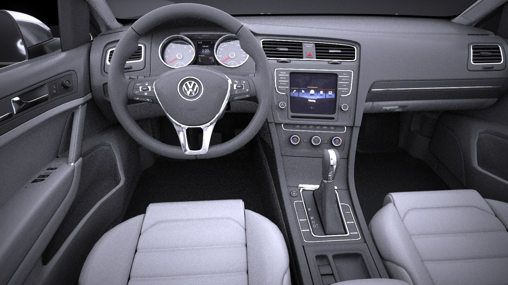 2015 volkswagen golf model - TurboSquid 1285226