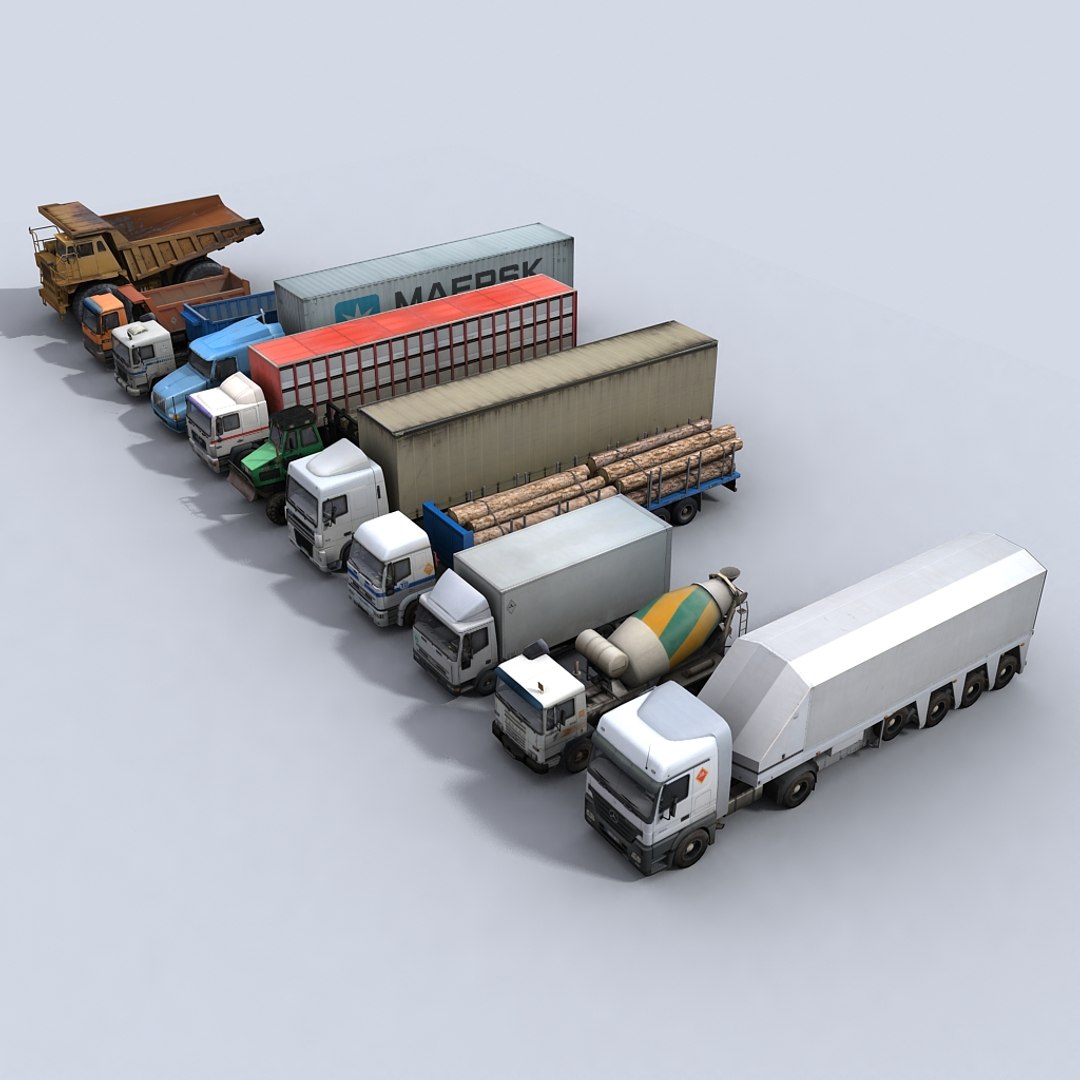 3d model realtime trucks vol 1