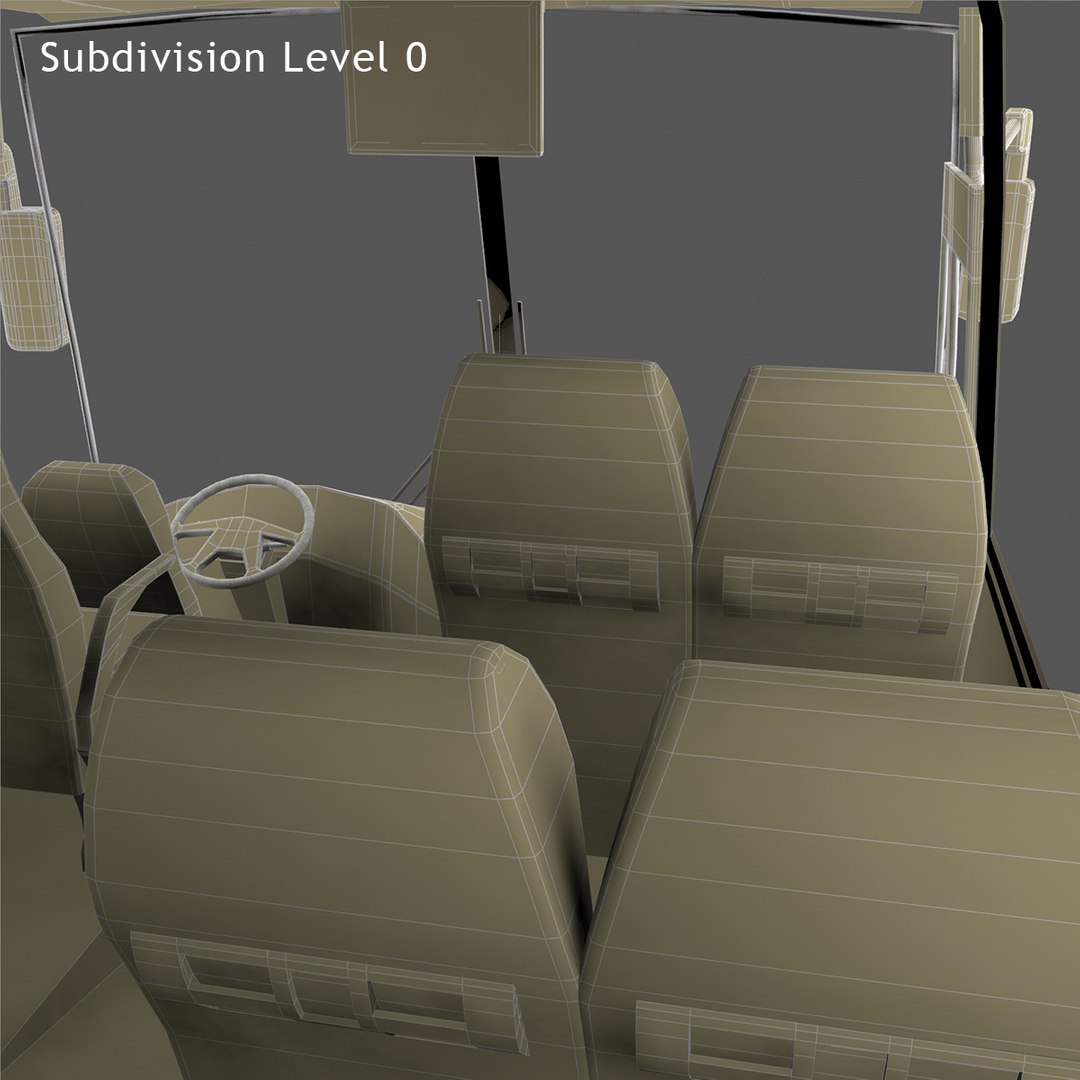 santa daewoo bv115 bus 3d max