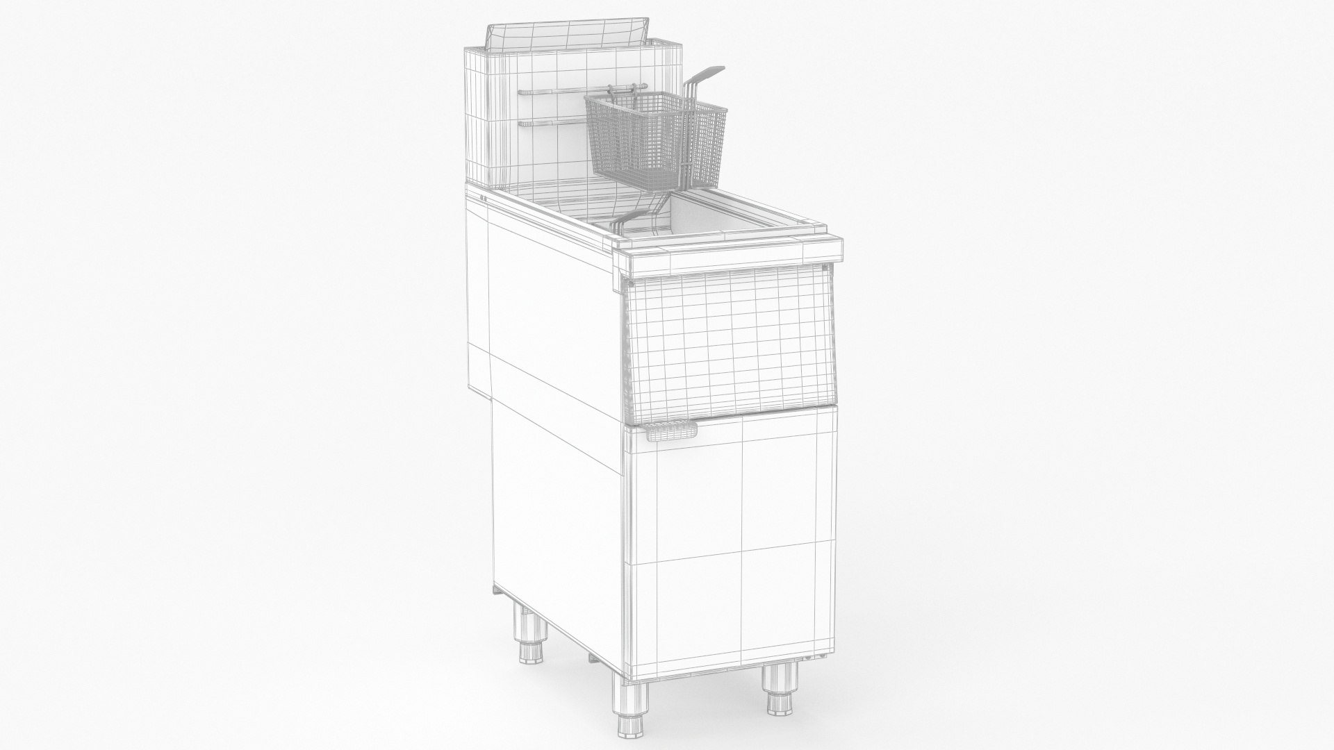 Globe Gas Floor Deep Fryer GFF50G 3D Model - TurboSquid 2029432