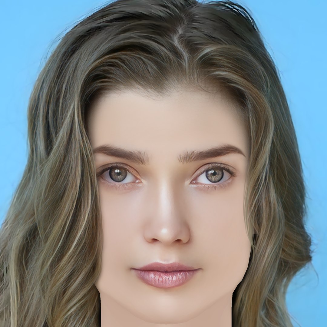 Alina Lanina Head - No Hair - Low Poly Head For Game 3D Model ...