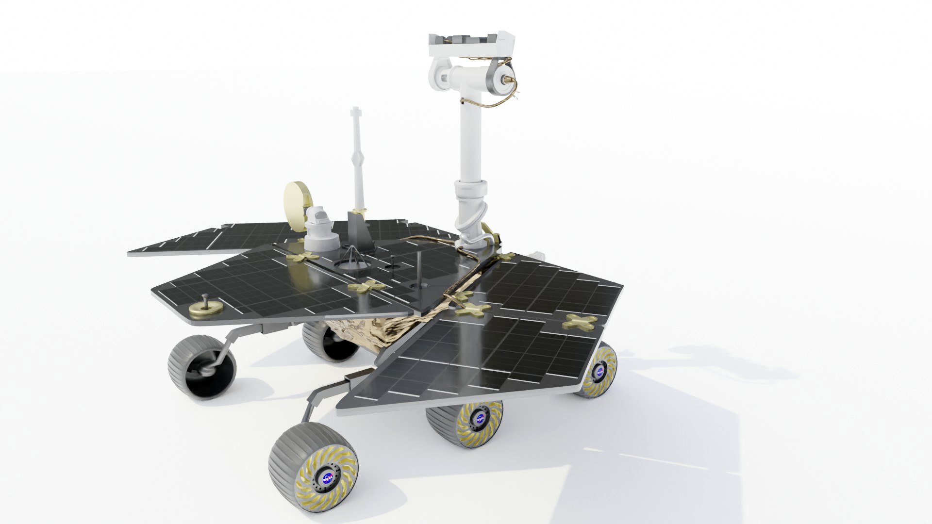 mars rovers 3d model