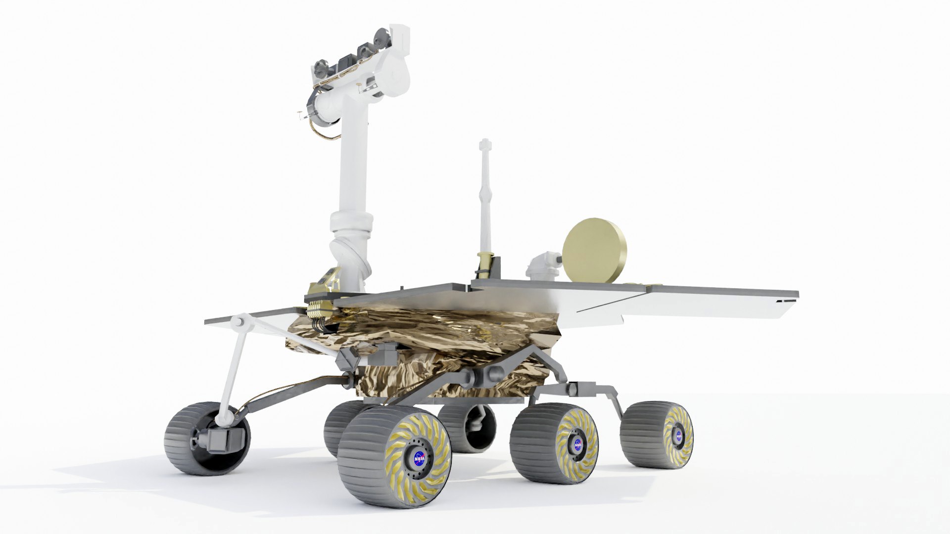 mars rovers 3d model