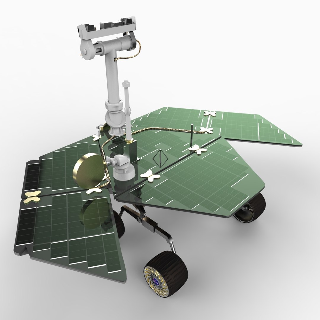mars rovers 3d model