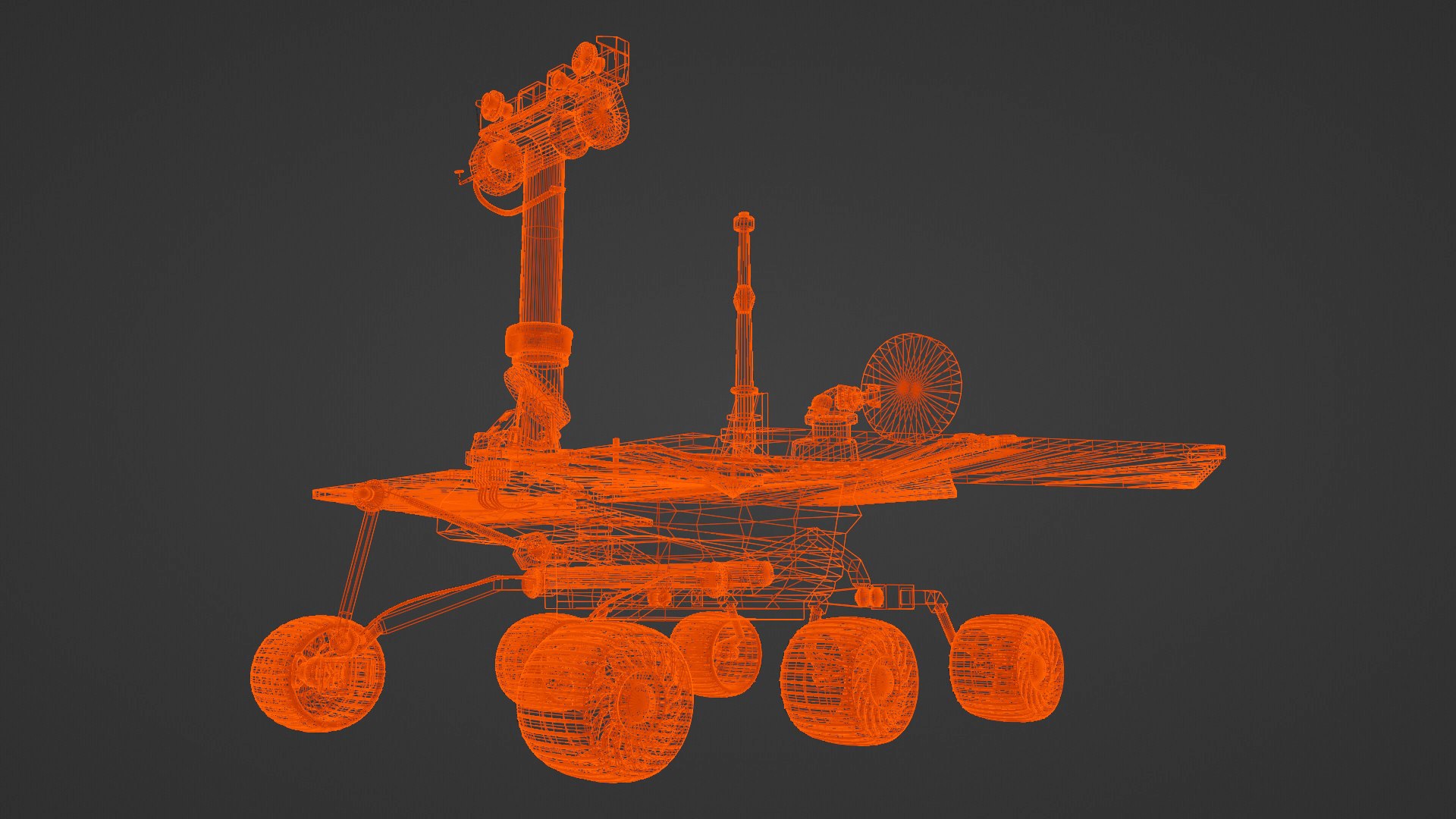 mars rovers 3d model