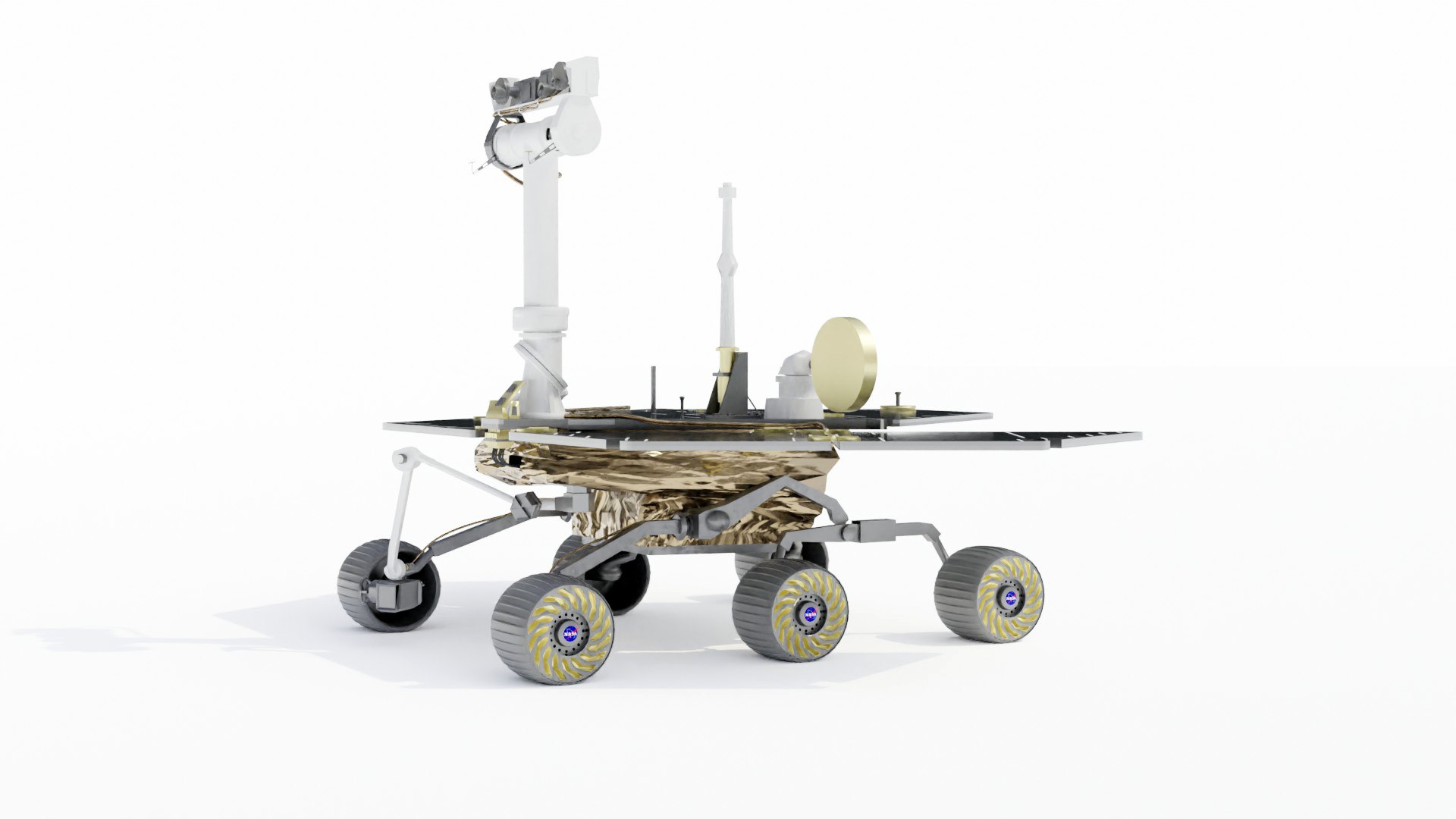 mars rovers 3d model
