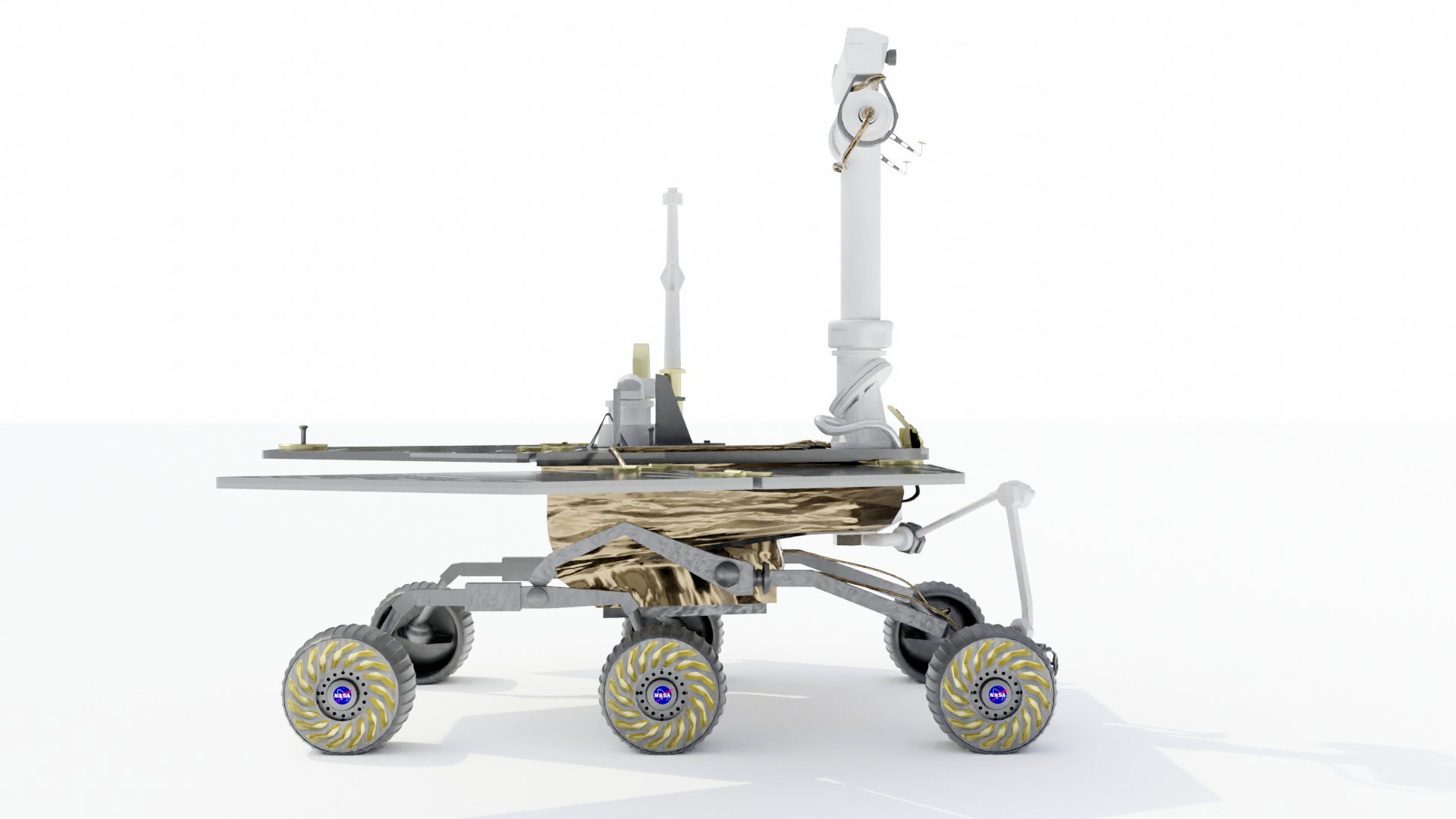 mars rovers 3d model