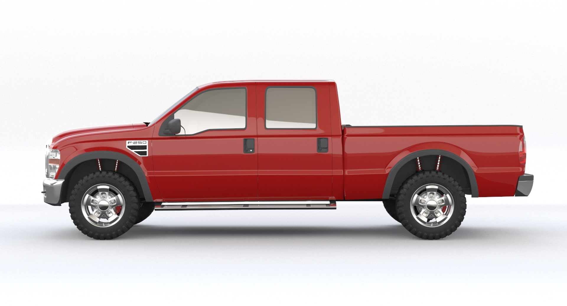 Pickup F-250 Crew Cab 3D Model - TurboSquid 1384461
