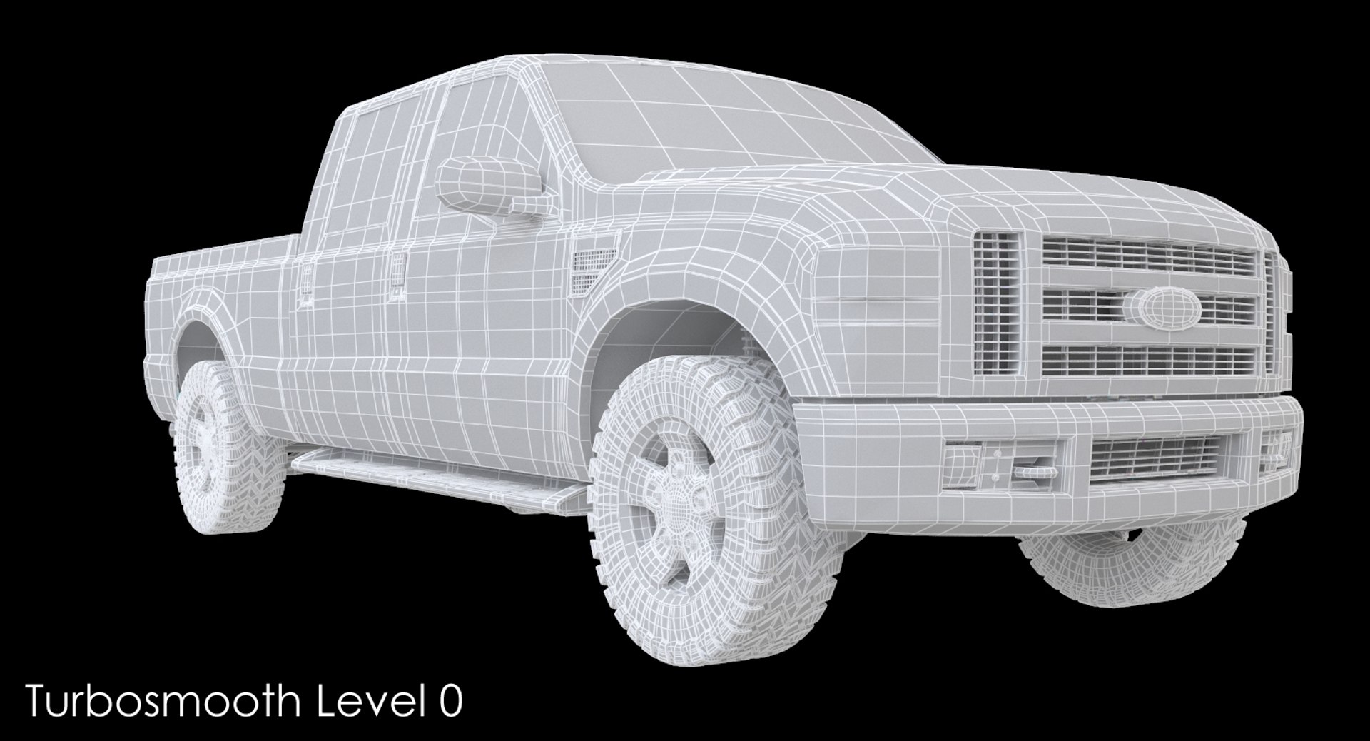 Pickup F-250 Crew Cab 3D Model - TurboSquid 1384461