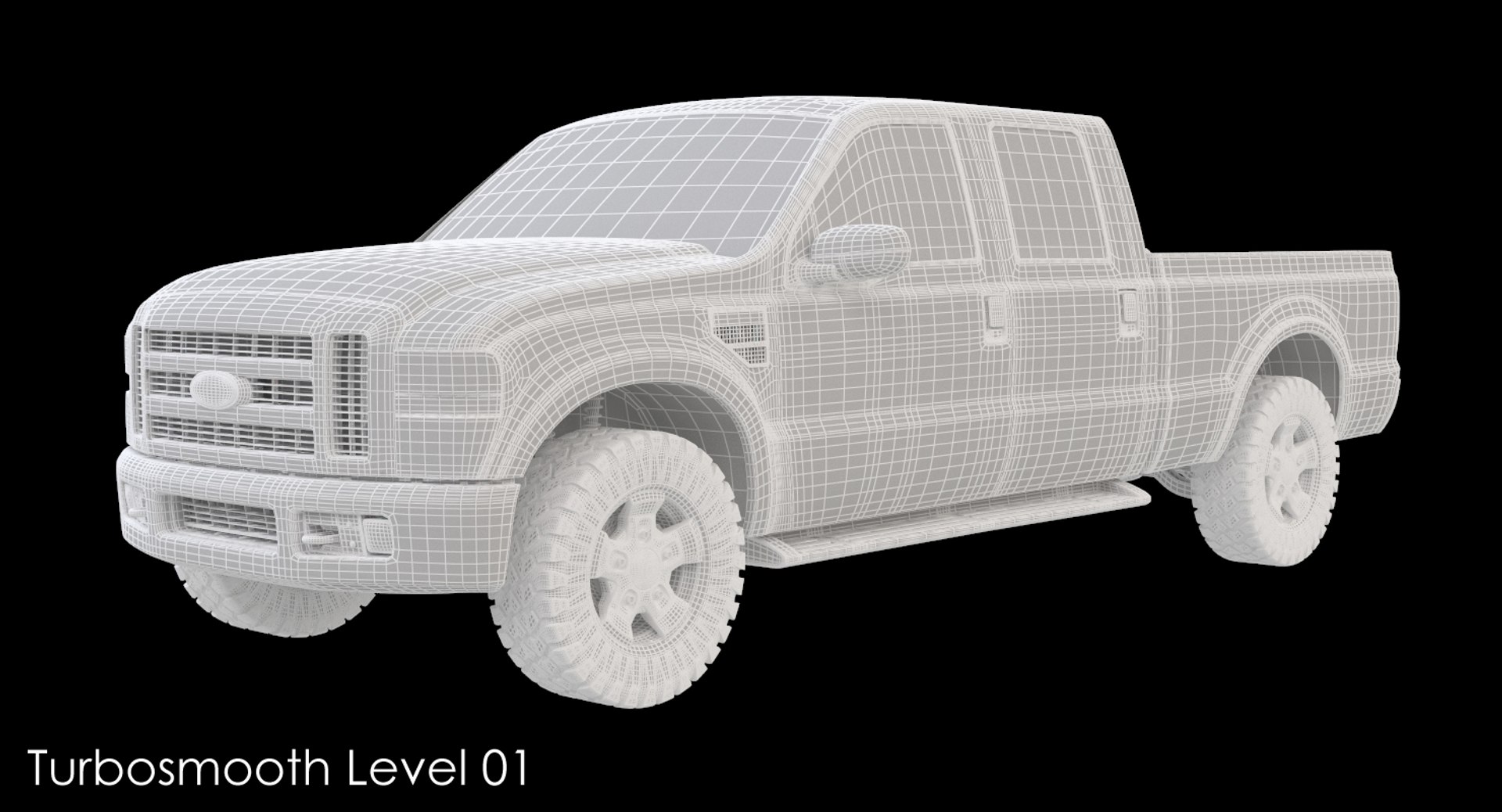 Pickup F-250 Crew Cab 3D Model - TurboSquid 1384461