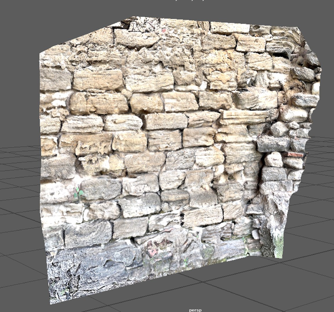 3D Ancient Broken Wall Of Castle - TurboSquid 1878159