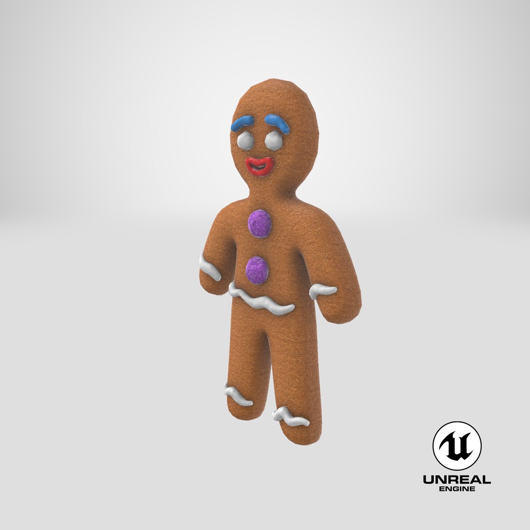 3D Model Gingerbread Man 2 - TurboSquid 1450959