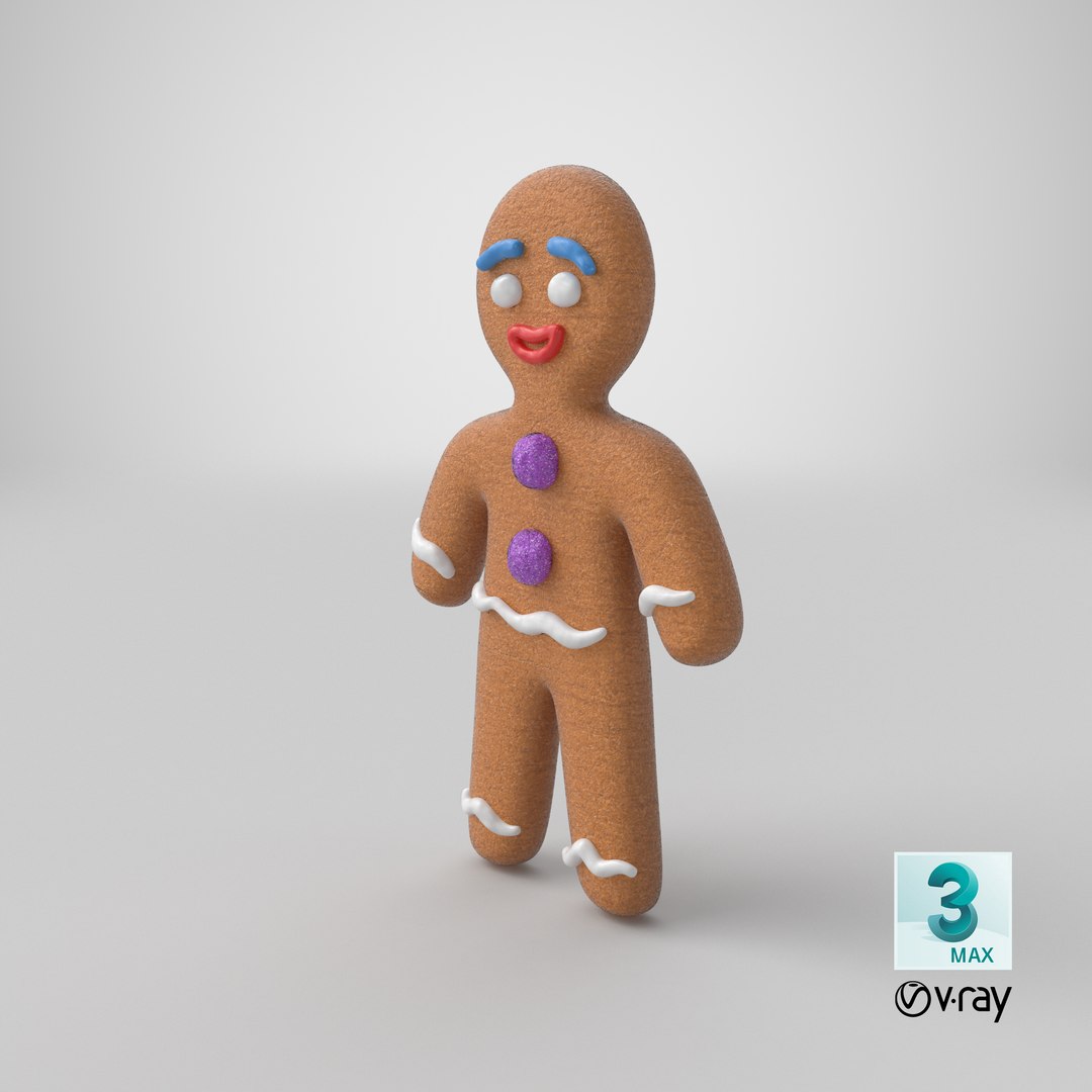 3D model gingerbread man 2 - TurboSquid 1450959