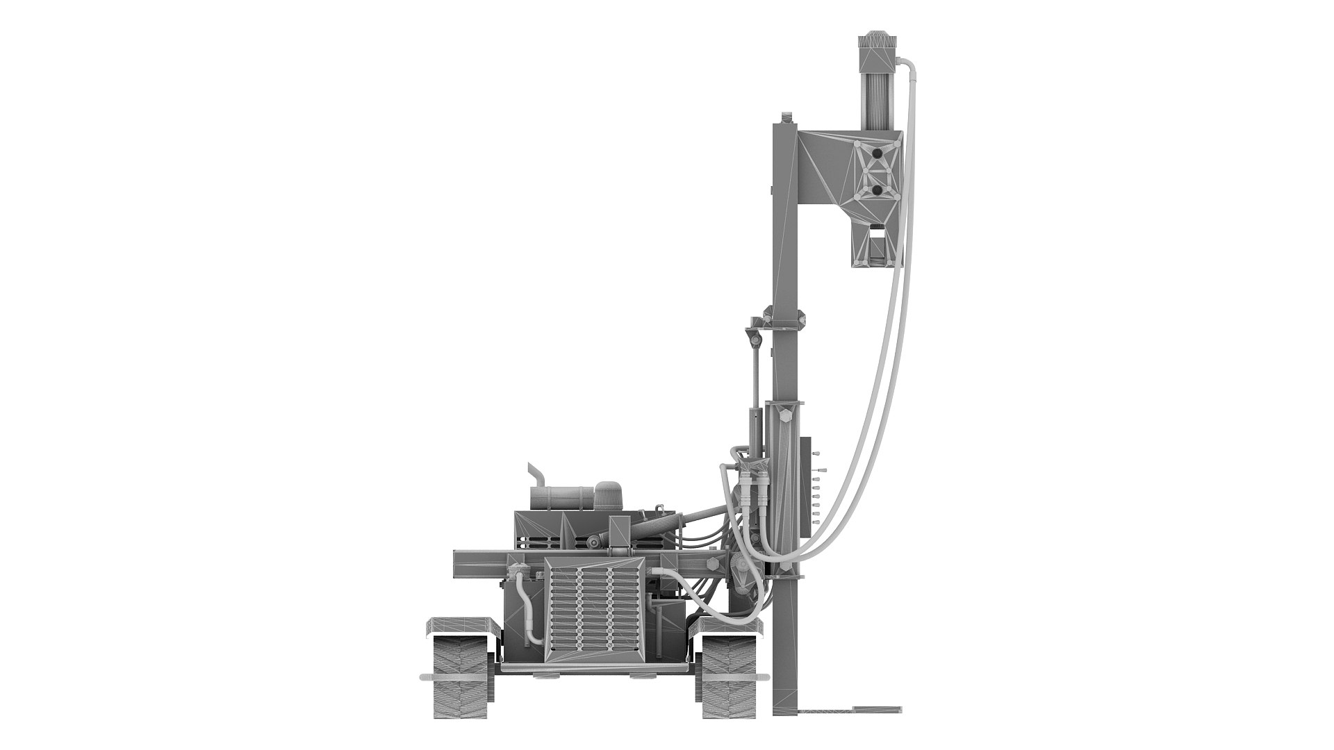 Pile driver machine 3D - TurboSquid 1661708