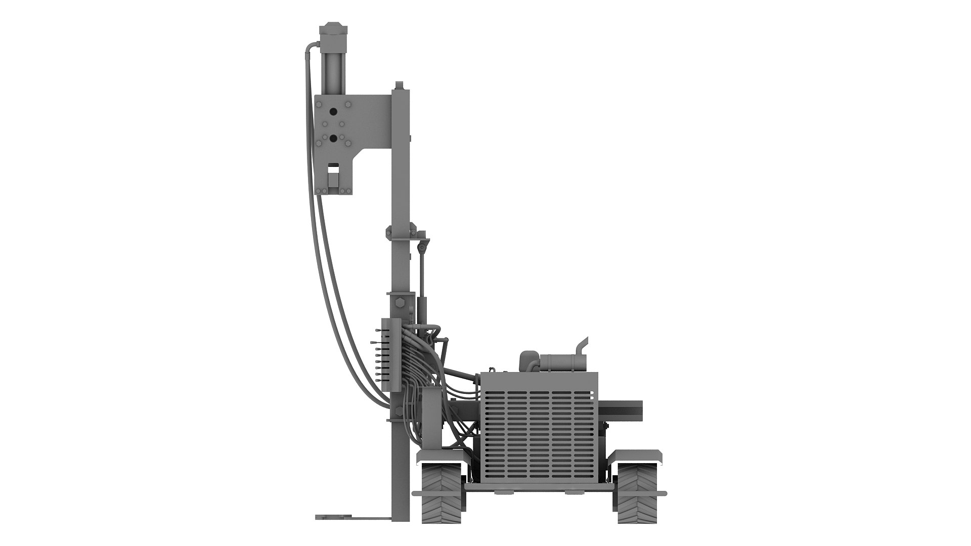 Pile driver machine 3D - TurboSquid 1661708