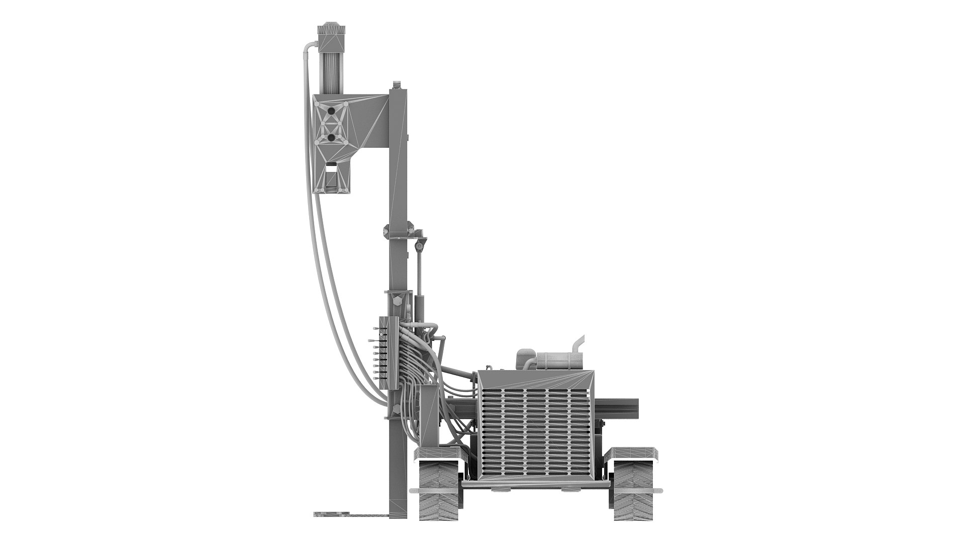 Pile driver machine 3D - TurboSquid 1661708