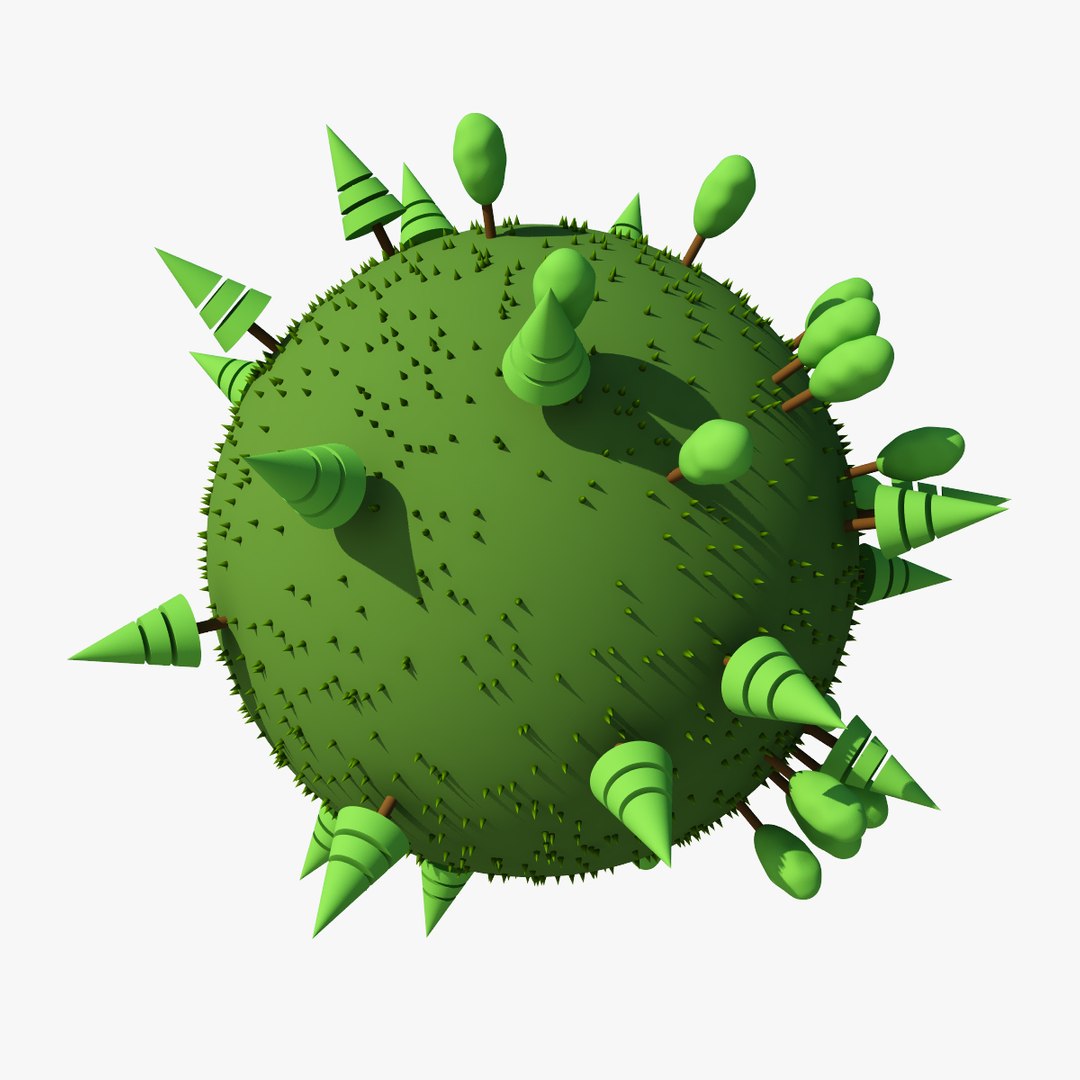 Cartoon Planet 3d Model