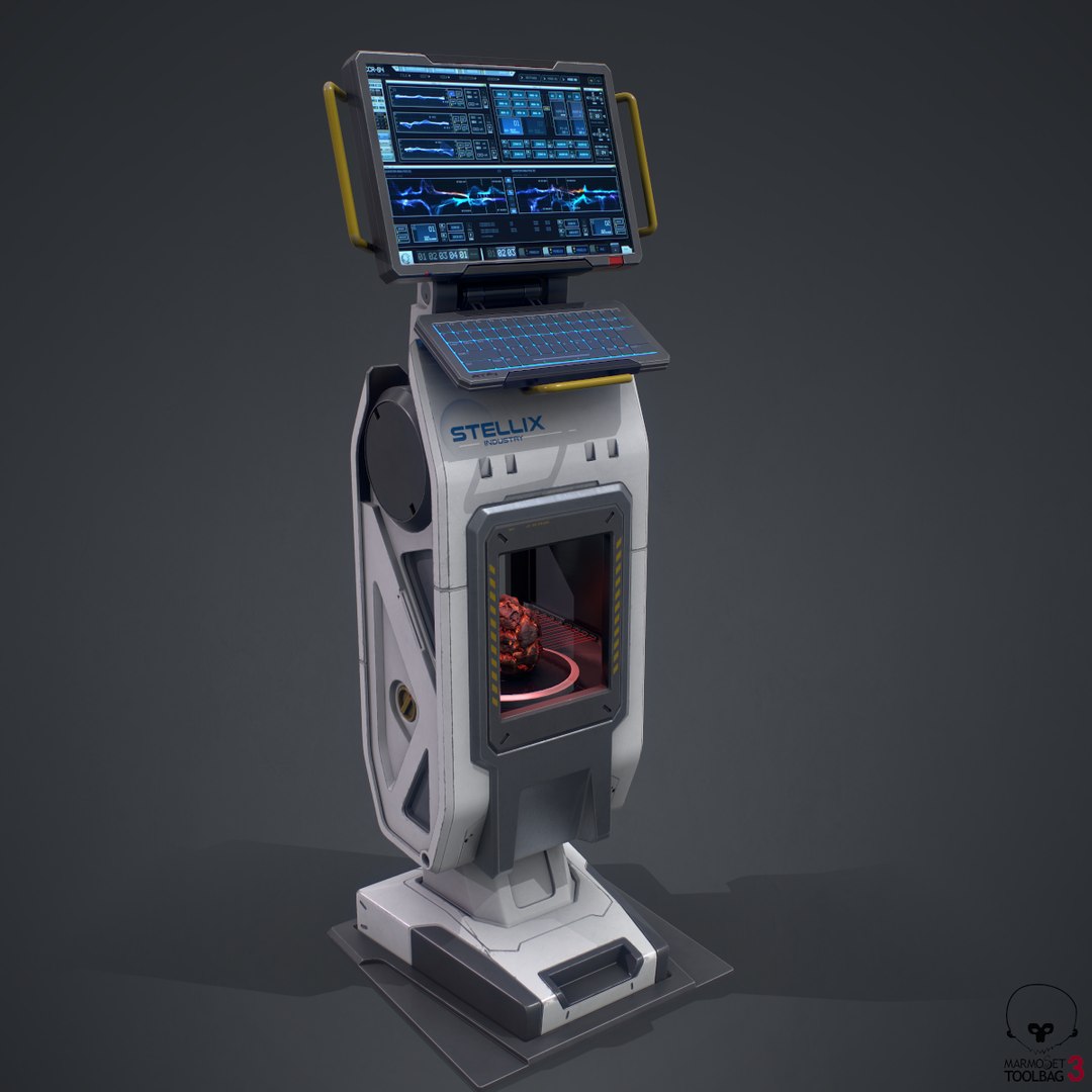 Sci-fi Analyzer Console Pbr 3D Model - TurboSquid 1399919